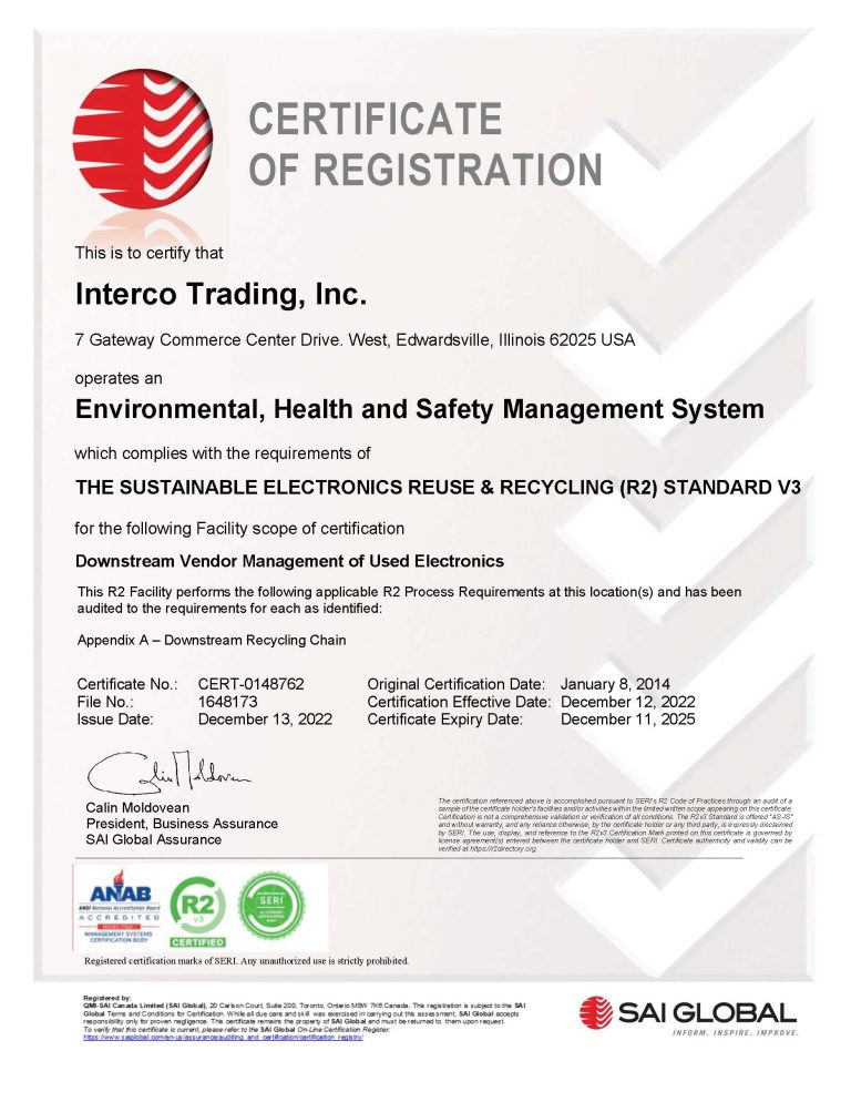 Interco Certifications - Interco