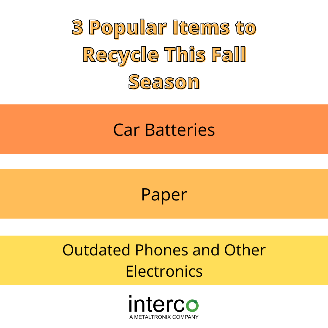 Popular Items to Recycle This Fall | Interco